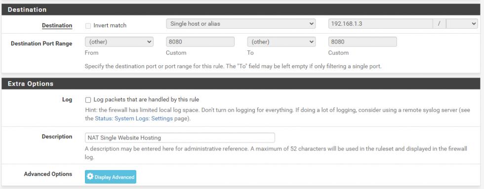 How to Host a Single Website Behind a pfSense Firewall - Contrado Digital